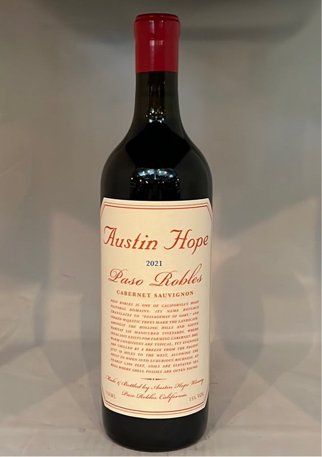 Austin Hope Cabernet Sauvignon 2023, Paso Robles, CA – Sauer Grapes